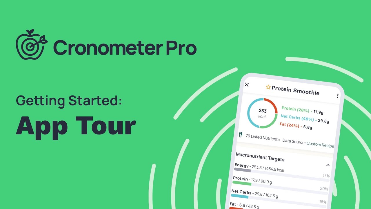 Welcome To Cronometer Pro! Beginner's App Tour - YouTube