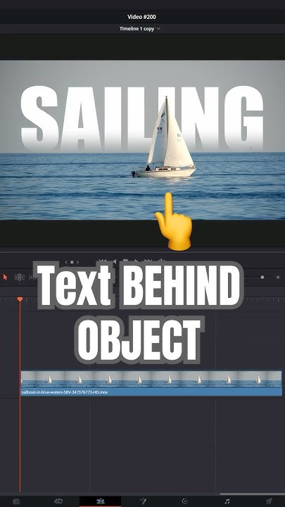 Put Text BEHIND an Object - DaVinci Resolve - YouTube
