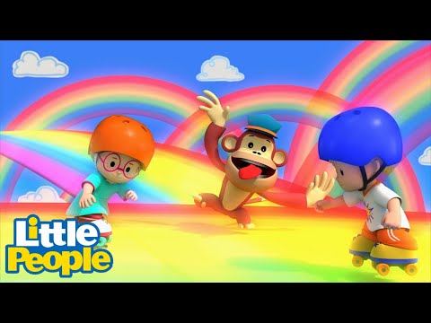 Gökkuşağı eğlencesi!  ⭐️ Little People - Sevimli Ufaklıklar ⭐️