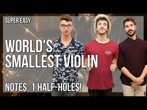 SUPER EASY: How to play World's Smallest Violin by AJR on Tin Whistle ...