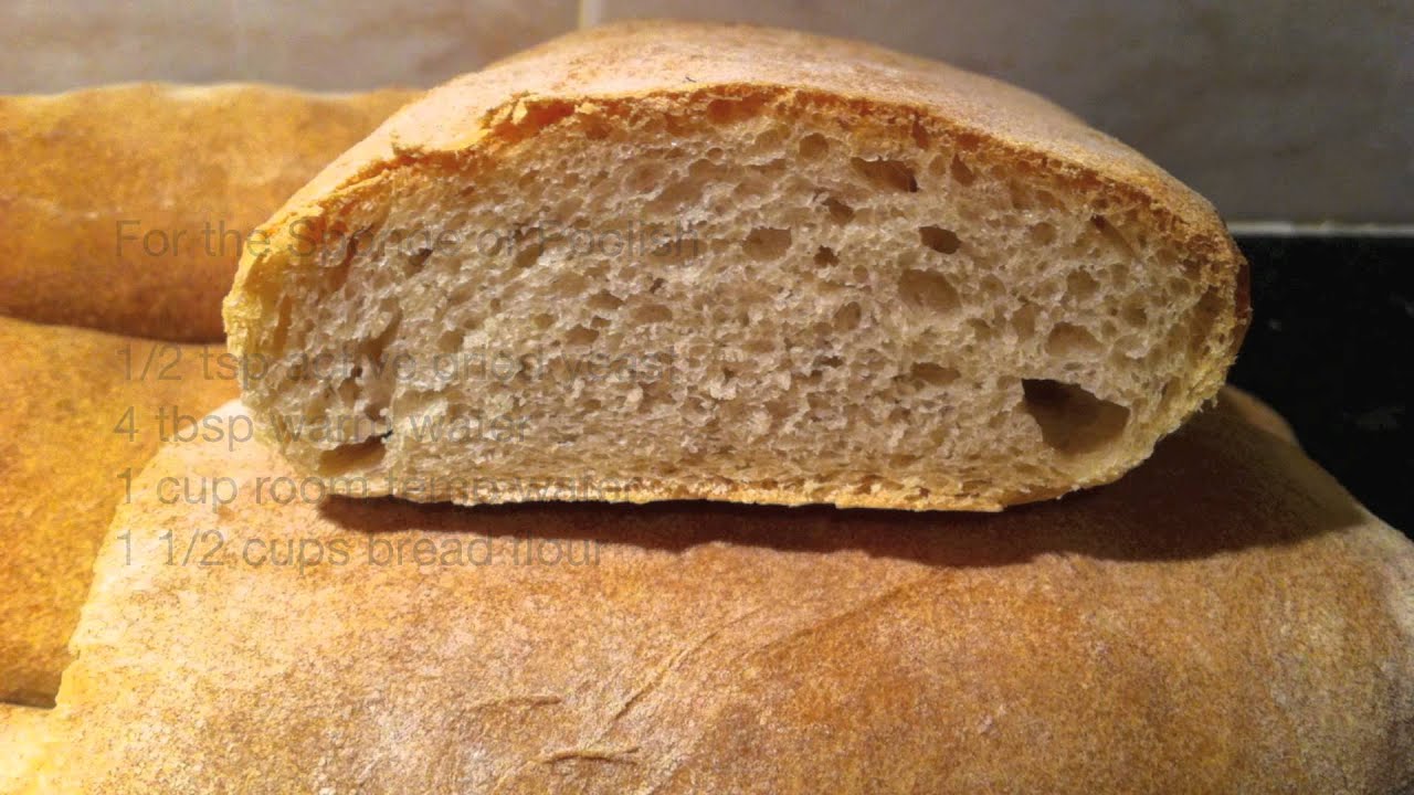 How to make Ciabatta or Slipper Bread - YouTube