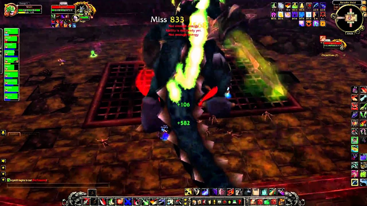 WoW Cataclysm - Pit Lord Argaloth (Baradin Hold - PvP Boss) - YouTube