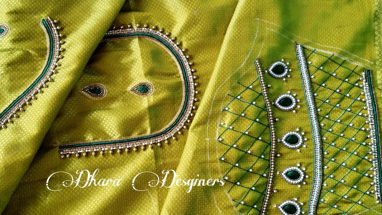 Bridal Aari Work Blouse | Dhara Designers - YouTube