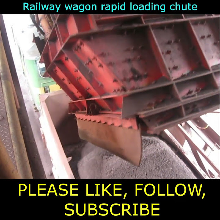 Railway wagon rapid loading chute || Wagon floor loading || Automatic wagon loading #shorts ...