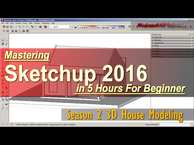 Tutorial Sketchup 2016 Create House Model Youtube