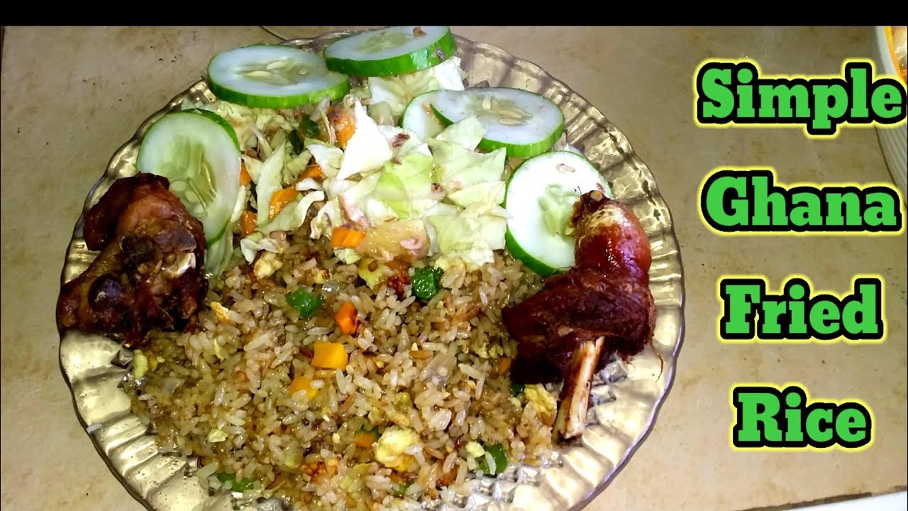 COOK WITH ME[Our yummy and simple Ghana fried rice😋] - YouTube