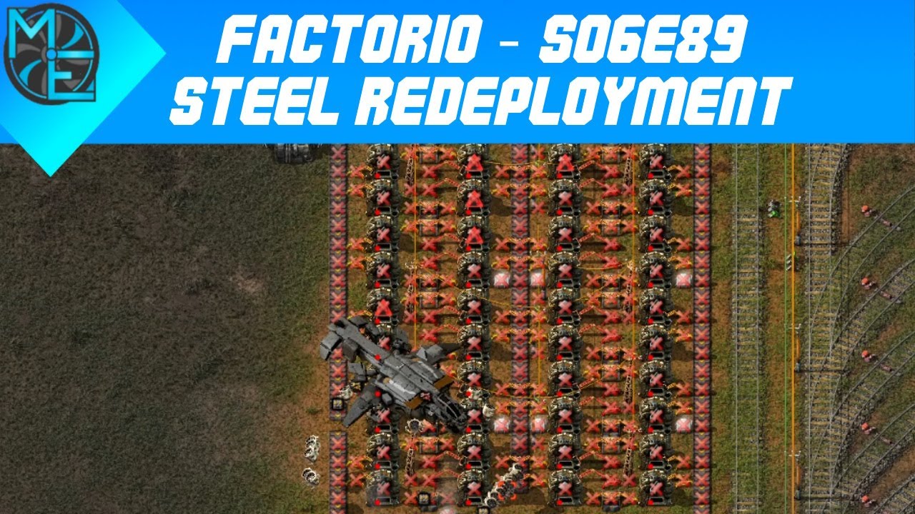 Factorio - S06E89 - Steel Redeployment - YouTube