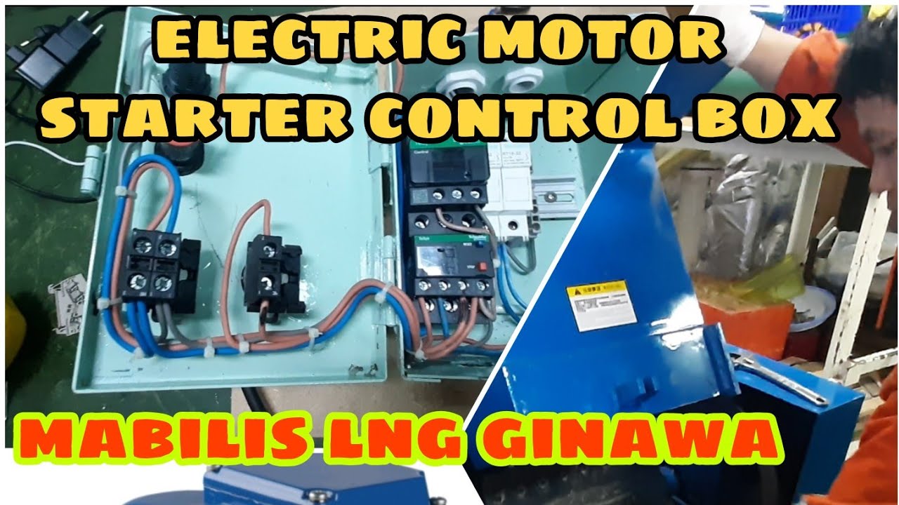 Industrial motor starter control box for shredder machine. - YouTube