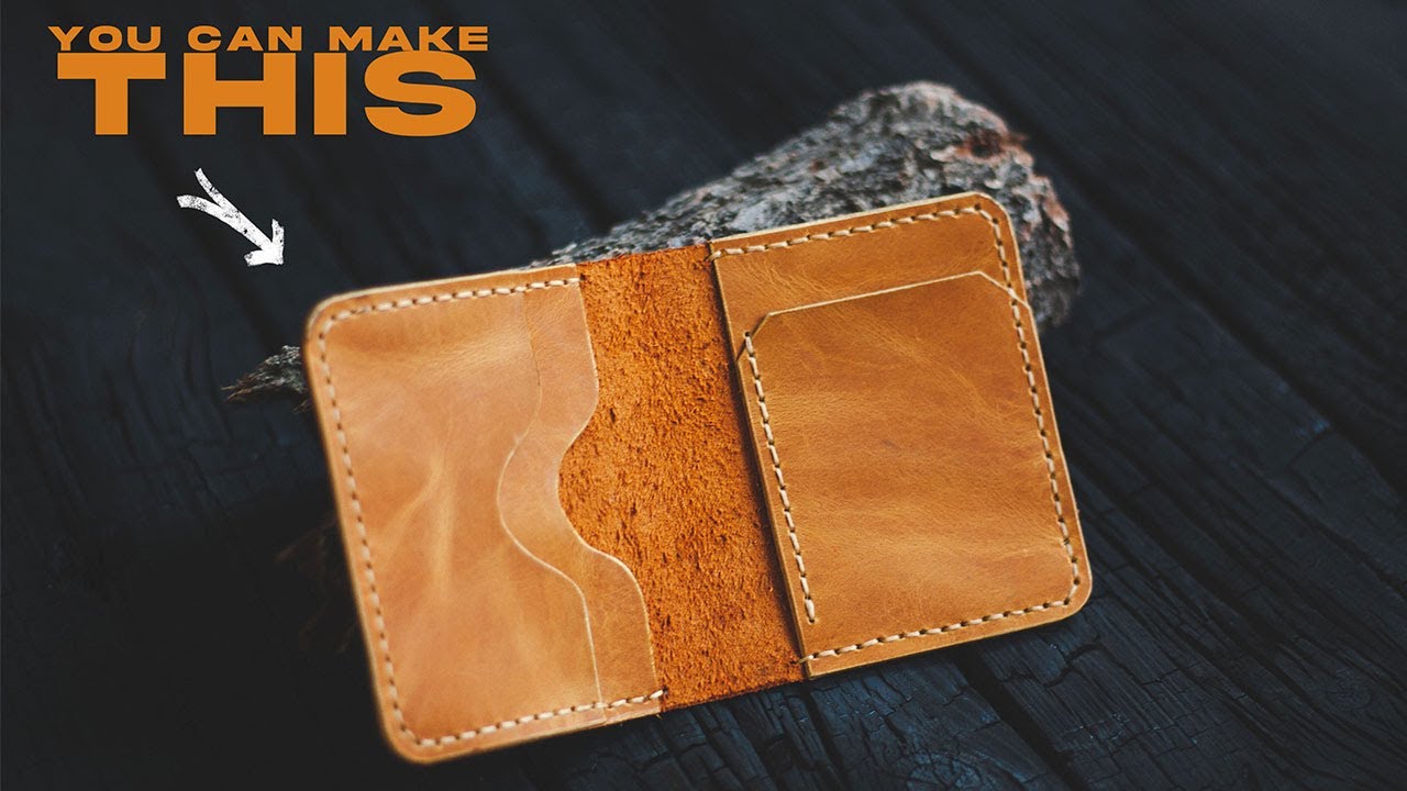 Super Easy Leather Wallet Tutorial / DIY Project with PDF pattern #diy #wallet #handmade - YouTube