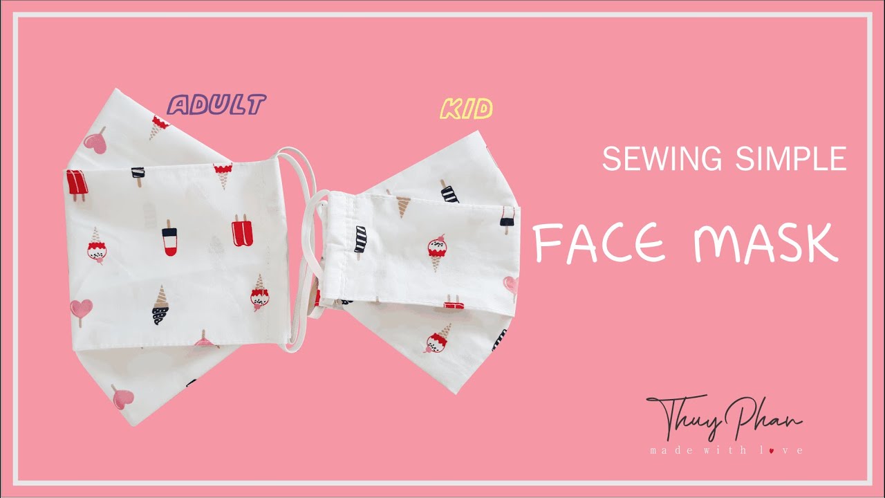 How To Make A Fabric Face Mask | Face Mask DIY | Face Mask Pattern For ...