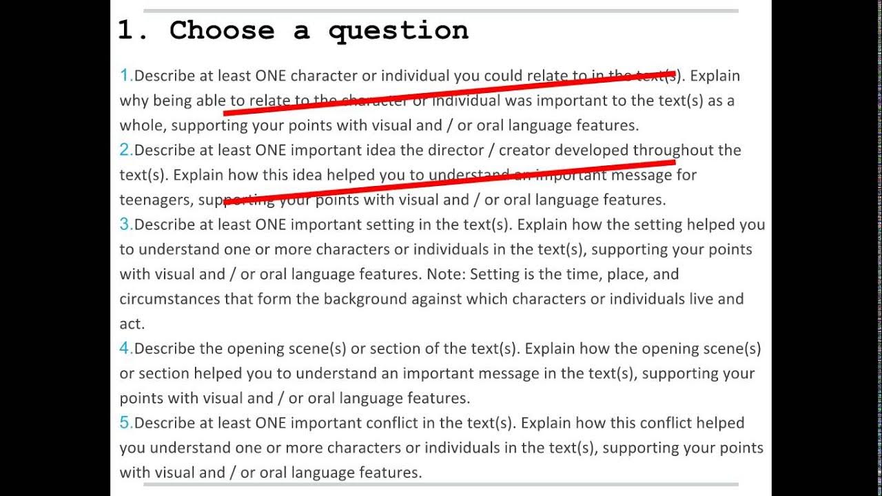 1-2. How to write a visual text essay: The Hunger Games: Choosing an ...