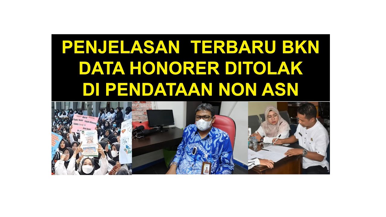 PENJELASAN TERBARU SOAL DATA HONORER DITOLAK DI PENDATAAN NON ASN - YouTube