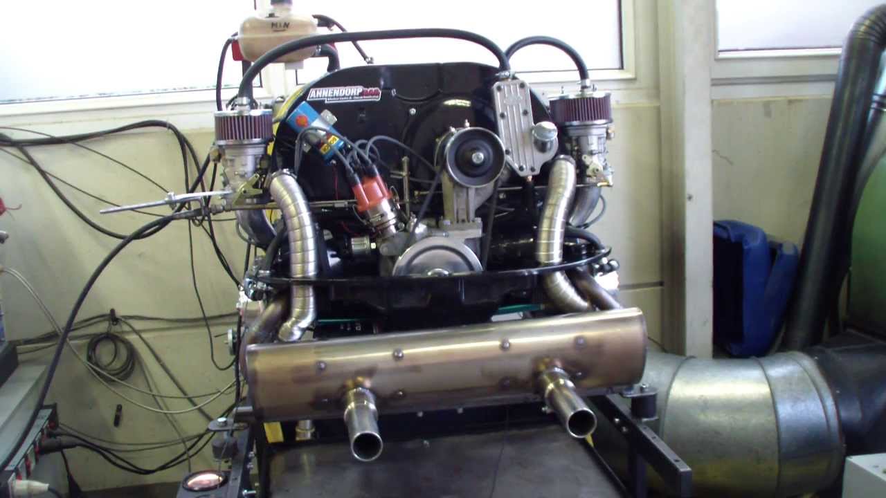 Ahnendorp VW Käfer Typ 1 Motor 1835ccm mit Customsport Auspuff - YouTube