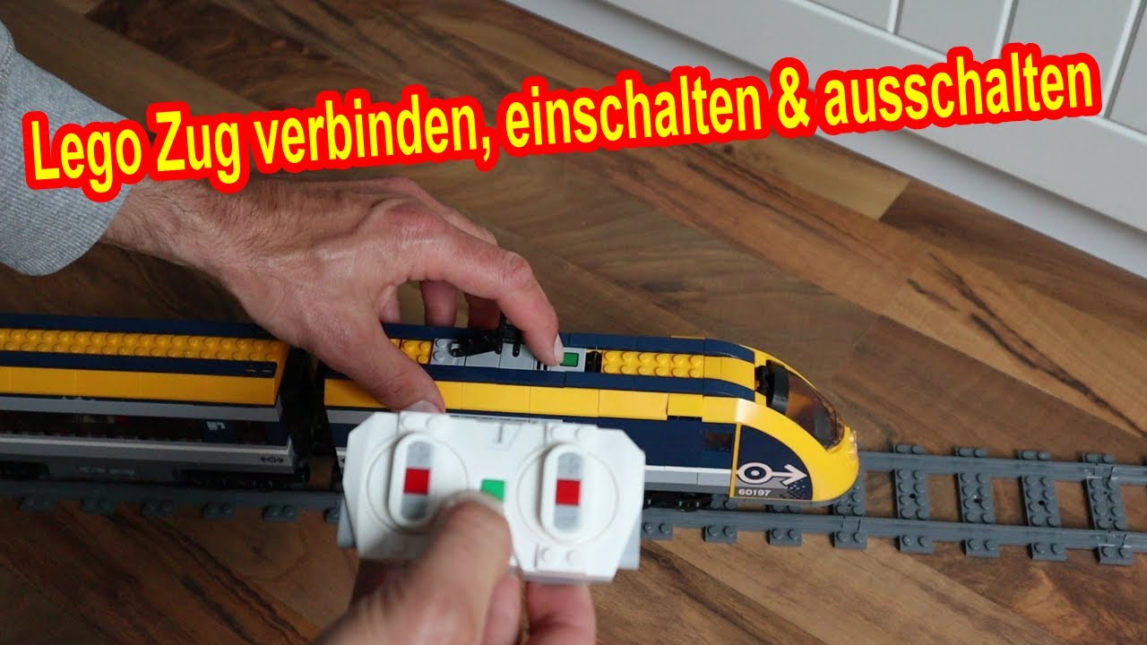 Lego Zug einschalten & ausschalten - Lego City Zug mit Fernbedienung ...