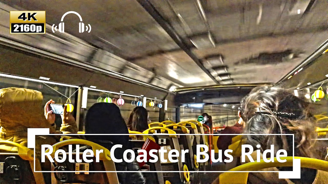 [4K/Binaural Audio] Tokyo Sightseeing Roller Coaster Bus Ride - Tokyo ...