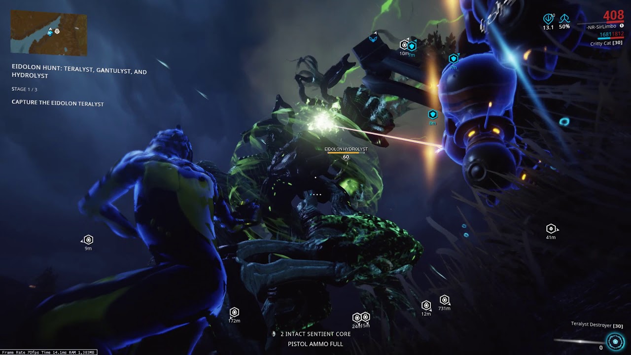 Warframe Eidolon Teralyst, Gantulyst, Hydrolyst Solo Part 3 (Ammo ...