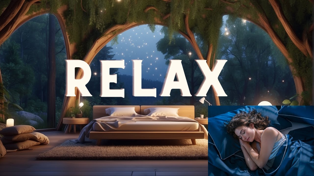 relax night rain and music - YouTube