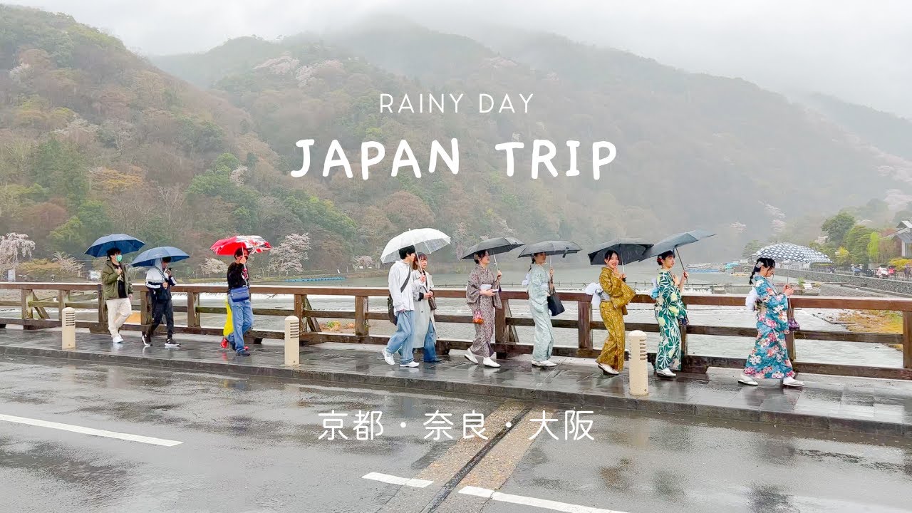 [ANNA in JAPAN] ️🇯🇵 rainy kyoto, eating deer crackers in nara ...
