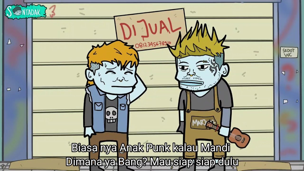Keluh Kesah Jadi Anak Punk (Animasi Sentadak) - YouTube