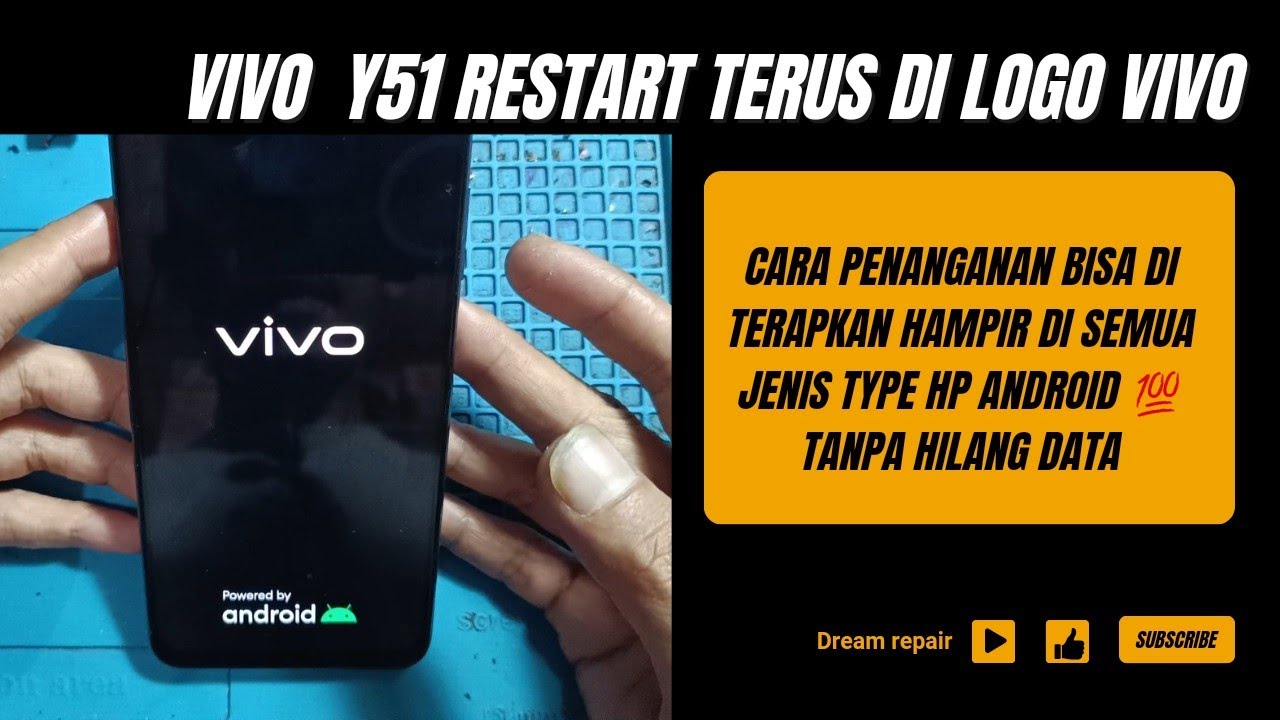 Vivo y51 restart logo terus menerus tanpa hilang data - YouTube