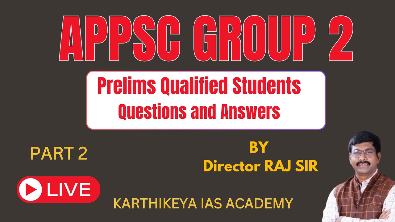 Part 1 - APPSC GROUP 2 Mains l Prelims Qualified Students Qs & Ans l # ...