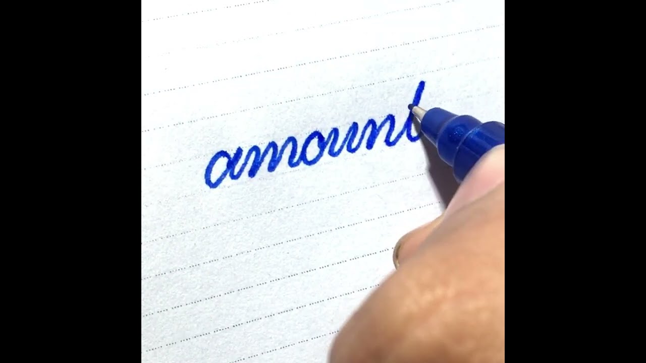 How To Write Amount In Cursive How To Join Letters In Cursive shorts YouTube How To Write Amount In Cursive How To Join Letters In Cursive shorts YouTube