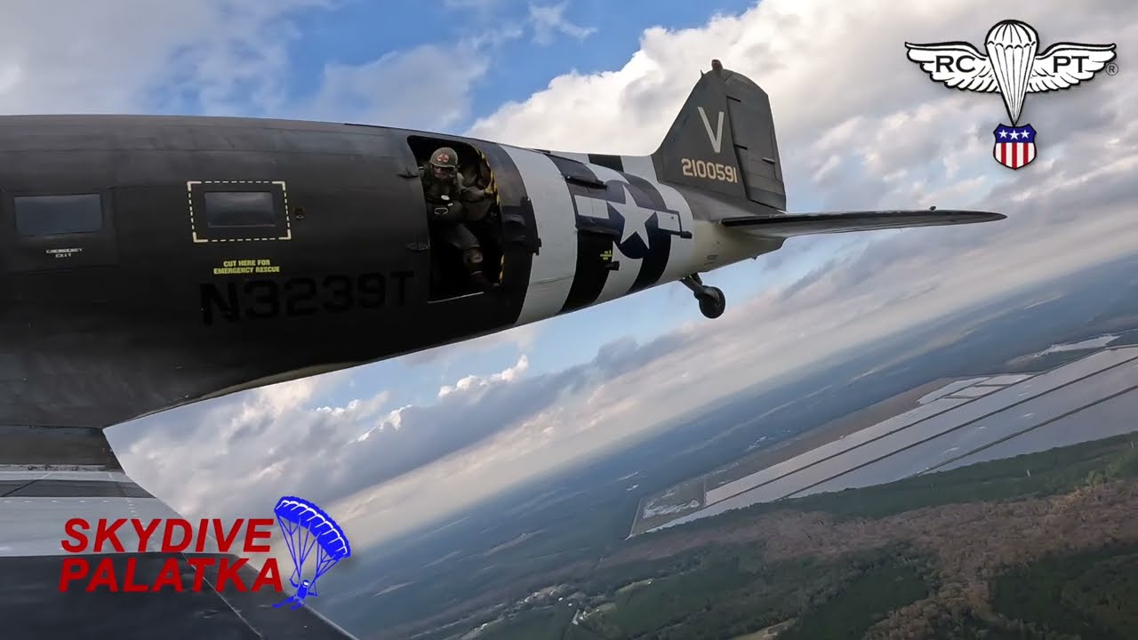 RCPT-USA Operation Black Cat VI C-47 Jump - YouTube