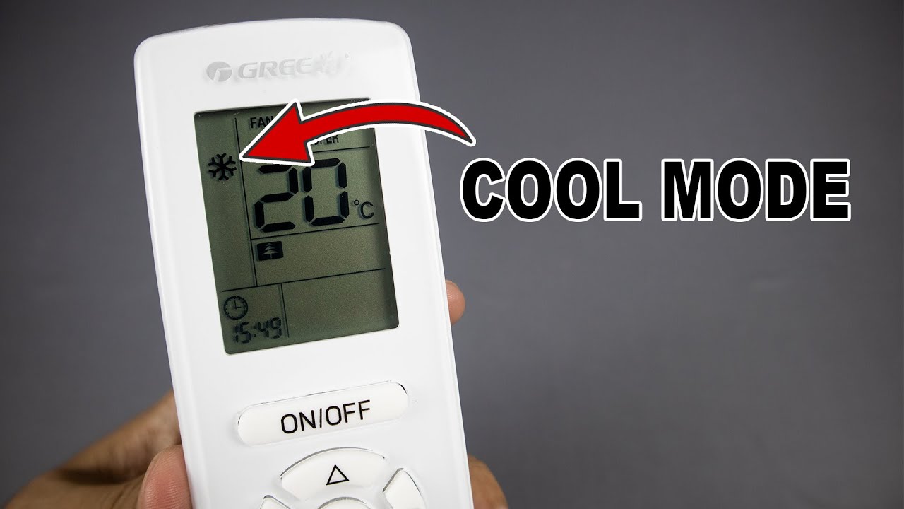 How to Set GREE AC Remote to Cool Mode - YouTube
