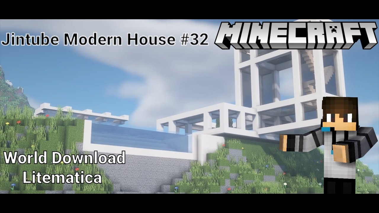 Jintube's Modern House World Download | Litematica | Modern City #32 ...