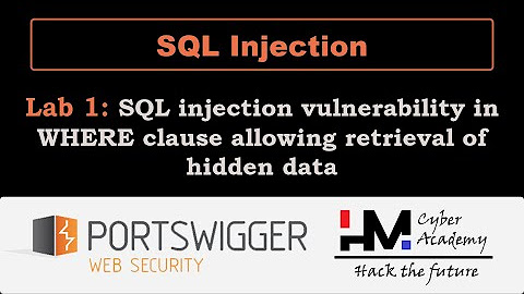 SQL Injection | Portswigger - YouTube