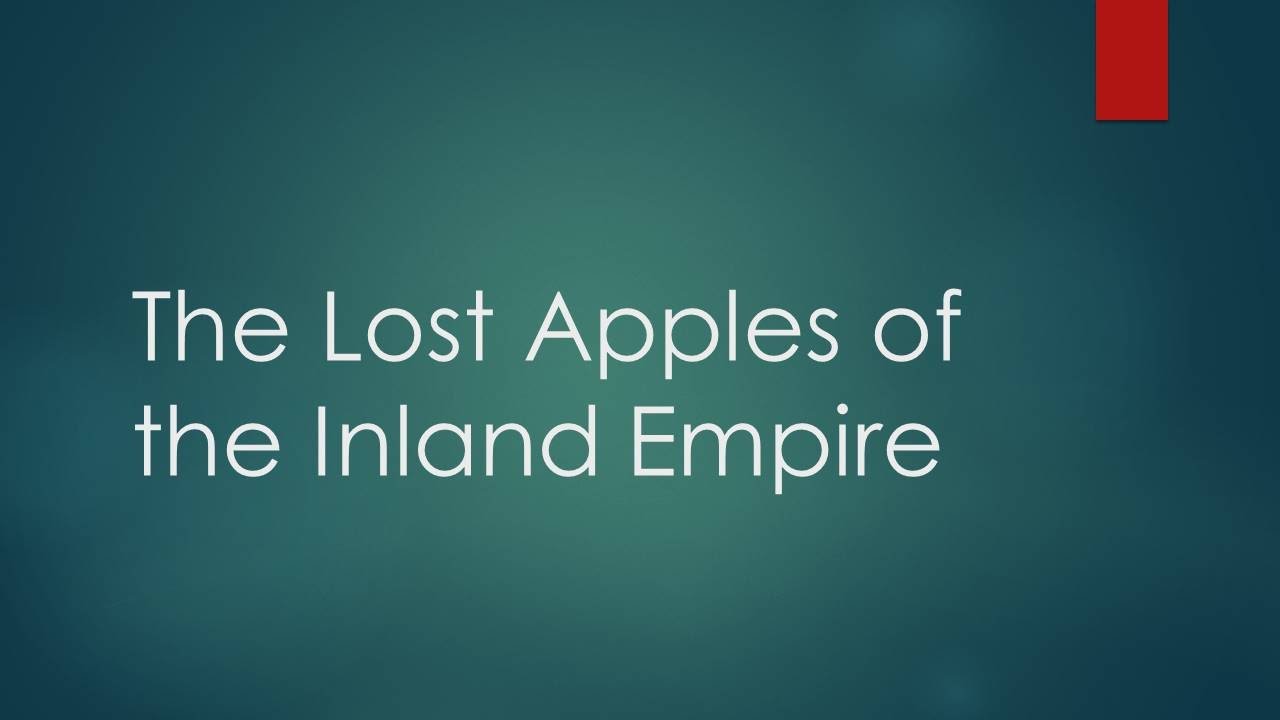 Palouse People Series: The Lost Apple Project - YouTube