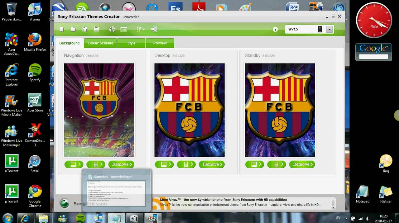 How to: Create Sony Ericsson themes for free! - YouTube