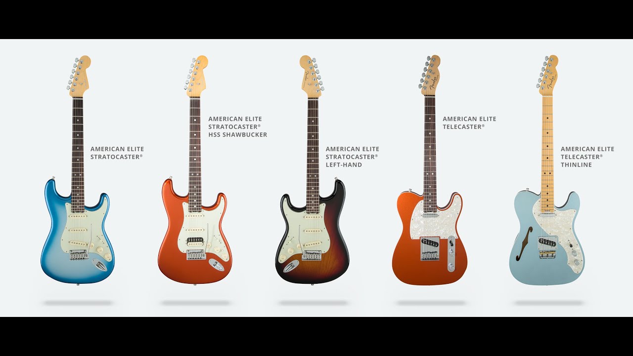 Fender Guitars at NAMM 2016 -American Elite Series Guitars ...
