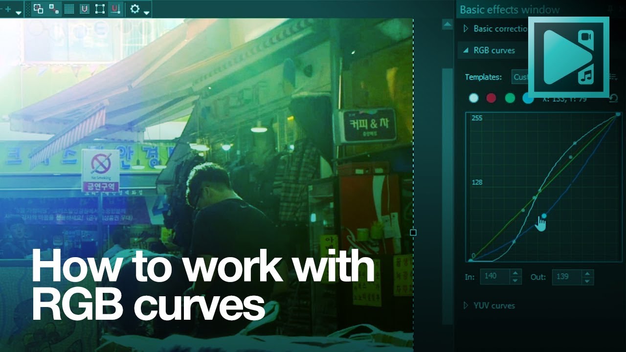 How to work with RGB curves in VSDC Free Video Editor - YouTube