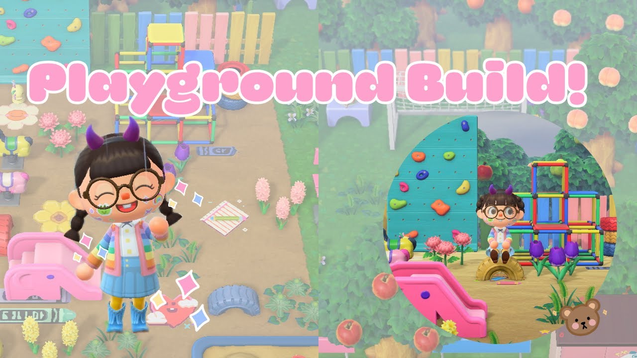 Let's Build a Kidcore Playground for my Gyroid School! | ACNH Fern ...