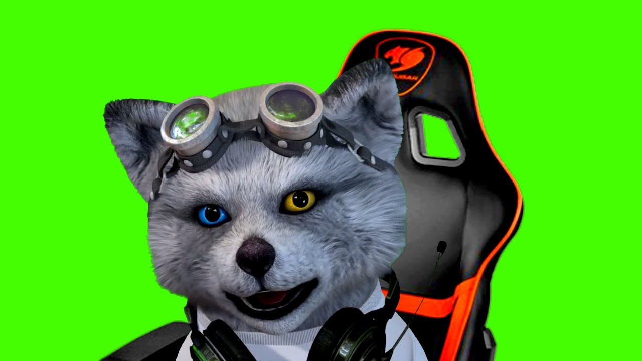 Fluffo putih abu abu pororo custom Facerig green screen 1440p - YouTube