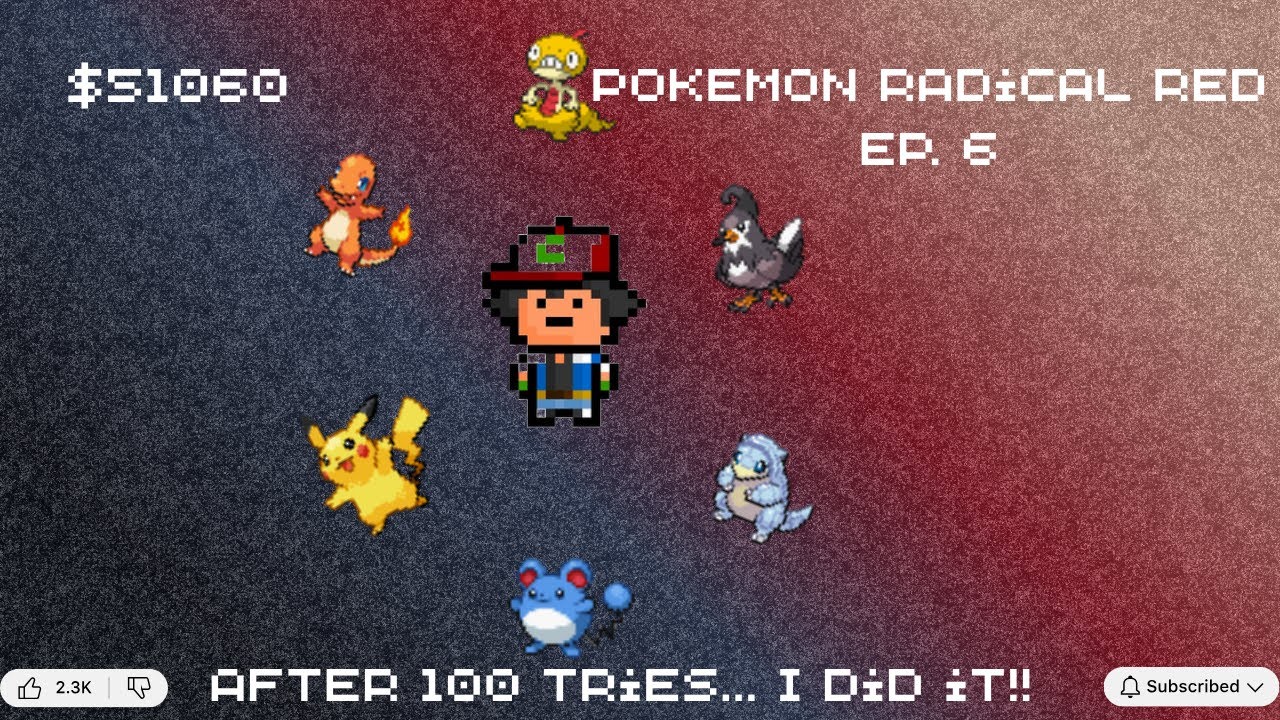 After Countless Tries... I Finally Beat Falkner | Pokémon Radical Red ...