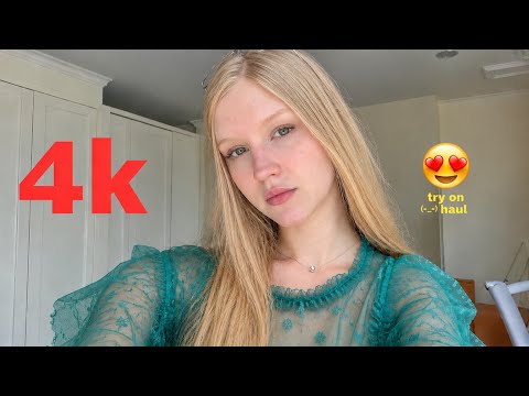 4K Lingerie Try On Haul See Everything Sheer Transparent Micro Bikini & See-through Dresses 