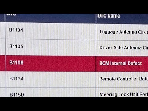 Maruti Suzuki - B1108 ( BCM INTERNAL DEFFECT ) - YouTube
