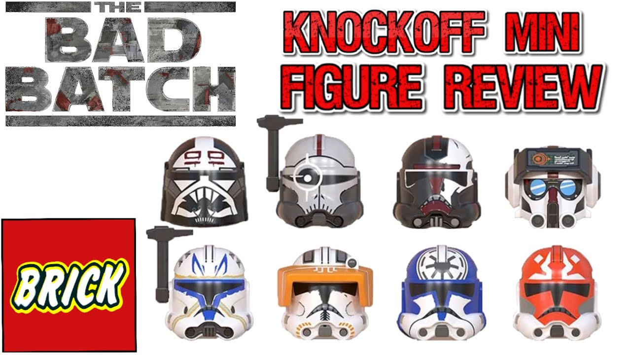 The Bad Batch Lego Mini Knock Off Figure Review - YouTube