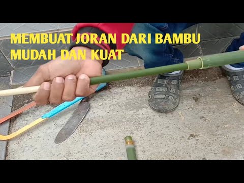 CARA MEMBUAT JORAN,TENGEK,GARAN PANCING DARI BAMBU / bag 1 - YouTube