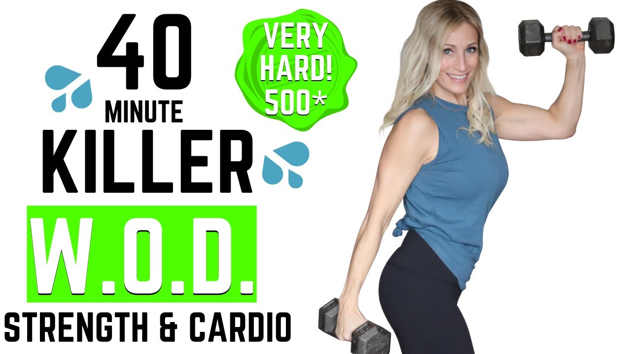 40 MINUTE KILLER WOD! STRENGTH AND CARDIO HIIT | TRACY STEEN - YouTube