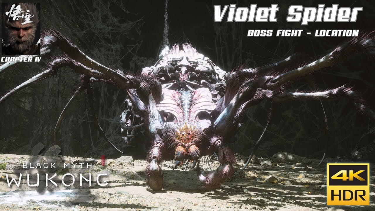 Black Myth Wukong - Violet Spider (Boss Fight&Location) - YouTube