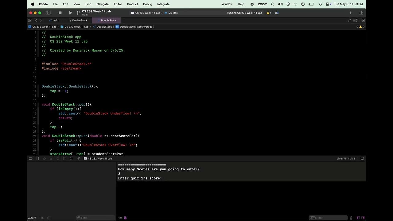 CS 232 Lab Week 11 - YouTube
