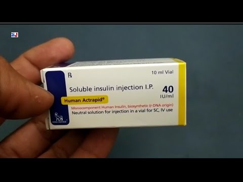 Human Actrapid 40IU/ml Solution | Soluble insulin injection Ip | Human ...