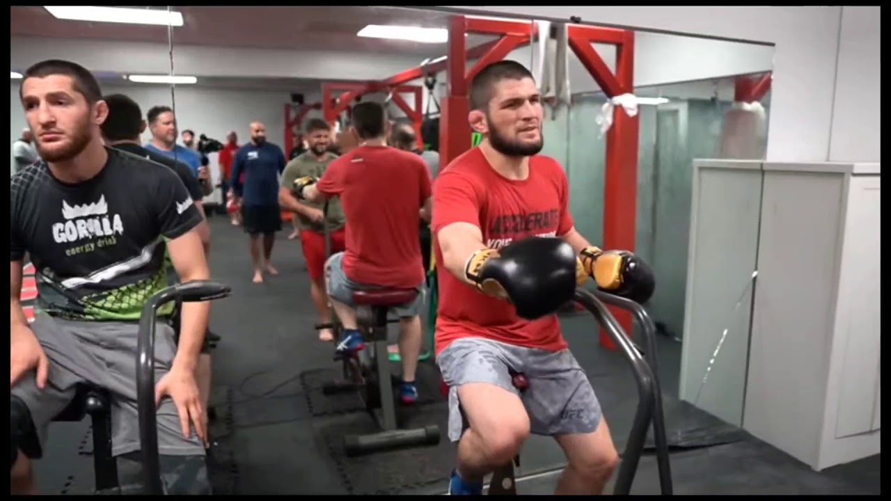 Khabib nurmagomedov last UFC 249 workout #before covid 19 - YouTube