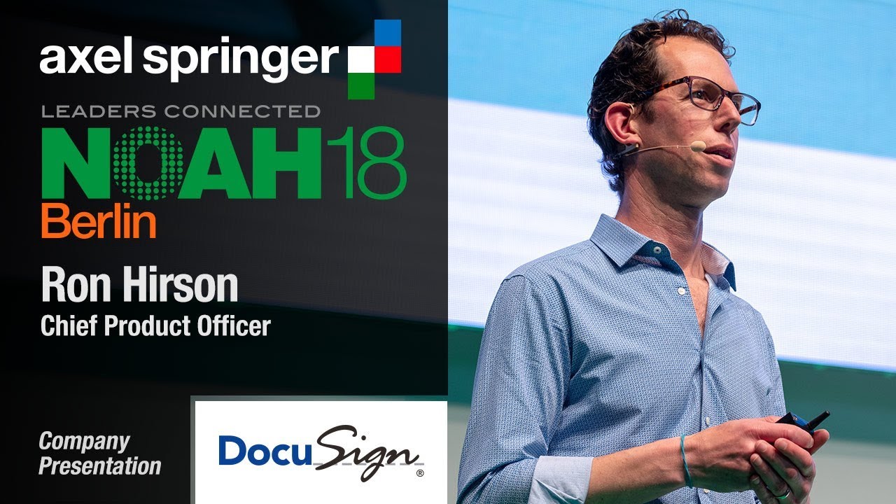 Ron Hirson, DocuSign - NOAH18 Berlin - YouTube