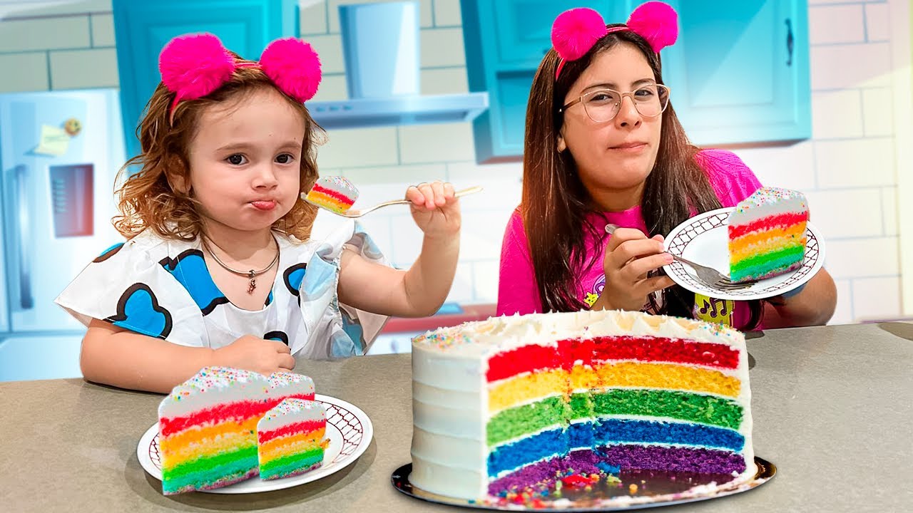 Maria Clara uma cozinheira atrapalhada ,me ensinando a fazer bolo de ...
