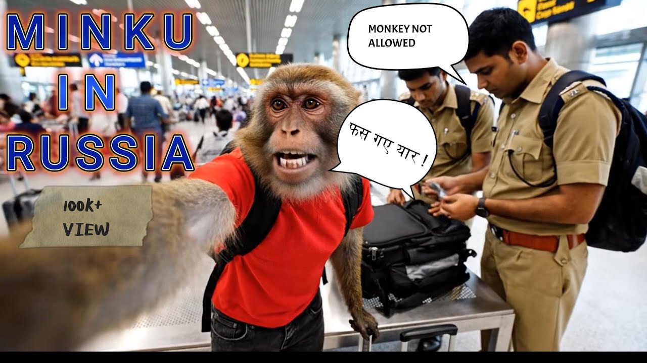मींकू गया रूस पुलिस वालों ने पकड़ा 😱 || Minku vloger in Russia ...