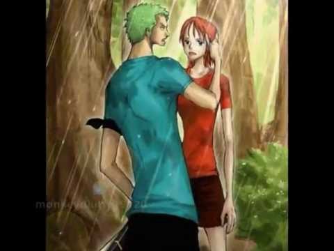 Your lipstick got me so out of breath - Zoro x Nami - YouTube